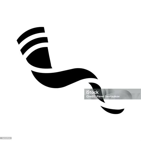 Shofar Horn 유대인 글리프 아이콘 벡터 일러스트레이션 쇼파에 대한 스톡 벡터 아트 및 기타 이미지 쇼파 아이콘