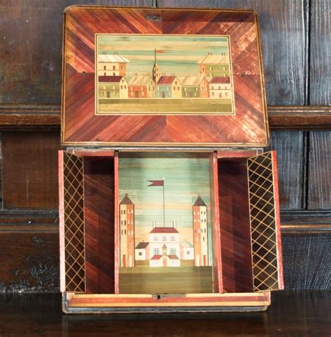 Napoleonic Straw Work Box Stockmoor Antiques