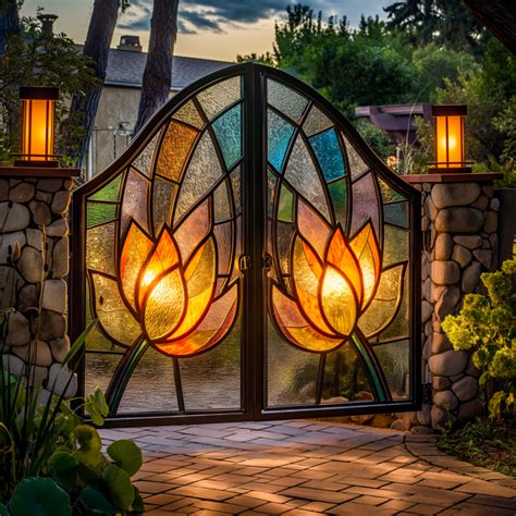 Radiant Entrances The Timeless Beauty Of Stained Glass Gates