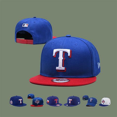 Mlb 德州遊騎兵 Texas Rangers 嘻哈棒球帽 防晒帽 男女通用 時尚潮帽 遮陽帽 球迷帽 蝦皮購物