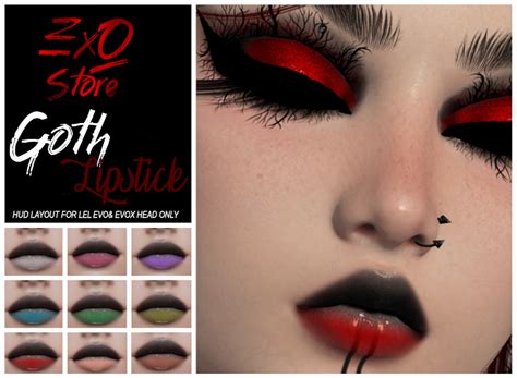 Second Life Marketplace Exo Goth Lipstick Lel Evoevox