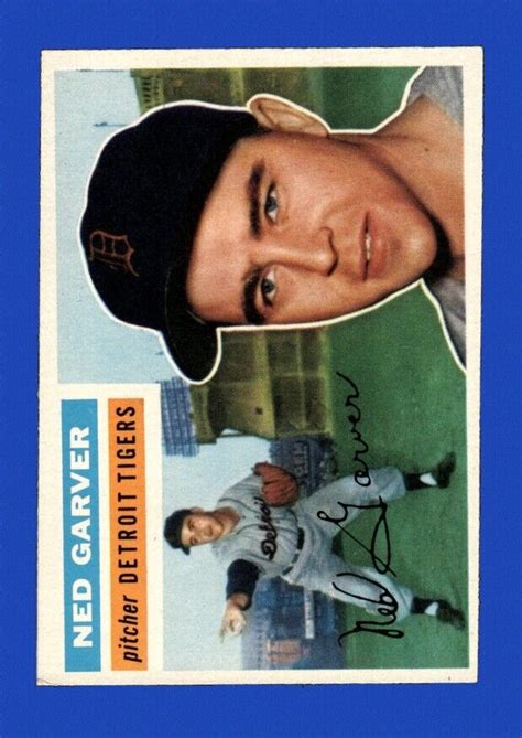 1956 Topps Set Break 189 Ned Garver Ex Exmint Gmcards Ebay