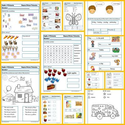 Fichas Ingles Primero De Primaria Pdf Infoupdate Org