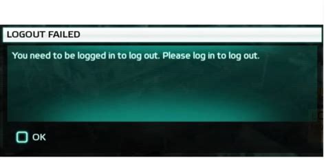 Logout Failed You Need To Be Logged In To Log Out Please Log In To Log