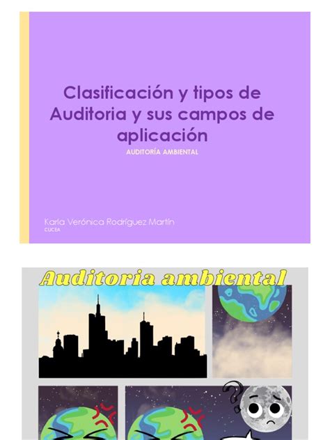 U1a2clasificación Y Tipos De Auditoria Y Sus Campos De Aplicación Pdf