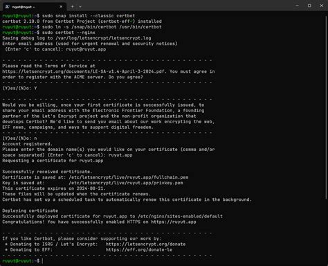 ubuntu 使用 certbot 安裝免費 ssl 憑證 nginx