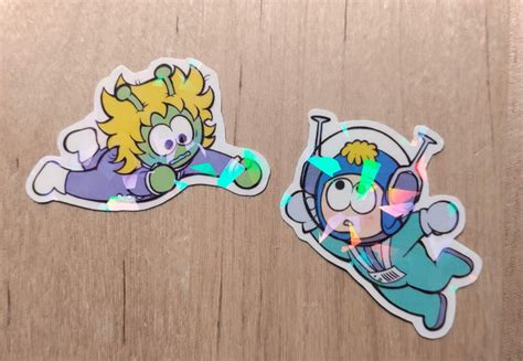 Astronaut Alien Craig And Tweek Creek Stickers Etsy