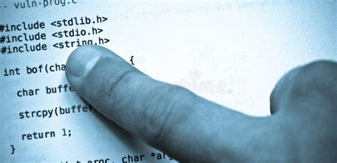 Programming Code Language Blue Tint Stock Image Image Of Hospital