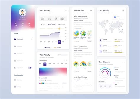 그래프 차트 및 다이어그램이 포함된 인포그래픽 대시보드 Ui Ux 디자인 버스용 웹 인터페이스 템플릿 프리미엄 벡터
