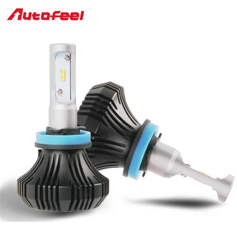 Autofeel CSP Chips H11 Led Car Headlight Bulbs Kit Single Low Beam 168W