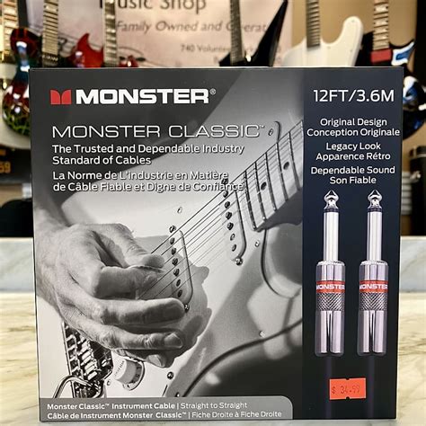 Monster Cable Prolink Classic Instrument Cable 12 Ft 2024 Reverb
