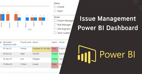 Issue Management Power Bi Dashboard Multi Project Power Bi Dashboard Planning Engineer Fze
