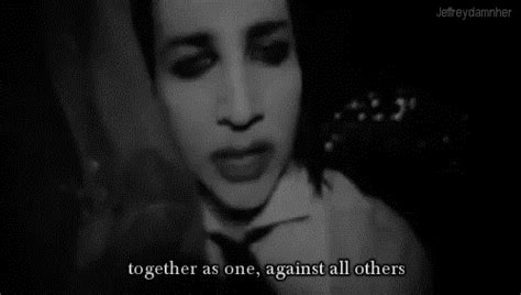 Marilyn Manson Against All Others  Find And Share On Giphy
