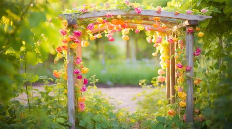 Premium Ai Image Stylish Garden Trellis Designs