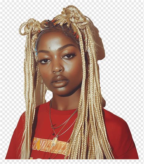African Woman Woman With Braids In Red Shirt Png Pngwing