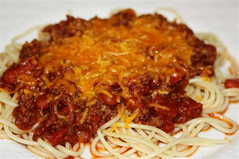 My Recipe Box Chili Spaghetti