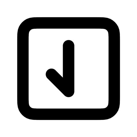 Arrow Square Down Vector Svg Icon Svg Repo