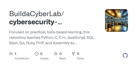 Github Buildacyberlabcybersecurity Programming Languages Focused On Practical Tools Based
