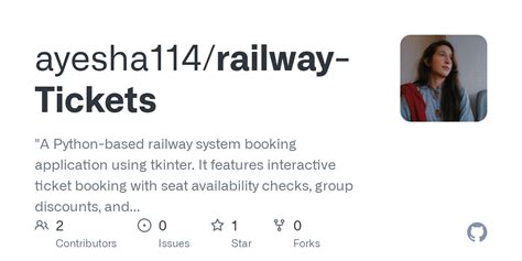 Github Ayesha114railway Tickets A Python Based Railway System