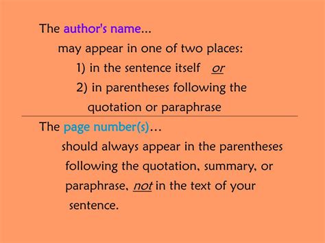 PPT Parenthetical Citations Using The MLA Format PowerPoint Presentation ID