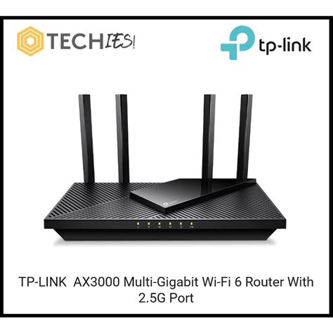 TP-Link AX3000 Multi-Gigabit Wi-Fi 6 Router with 2.5G Port | Shopee ...