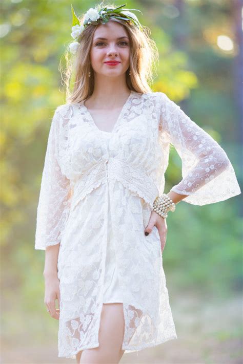 Oh Marissa Ivory Lace Bridal Robe Robesbysilkandmore