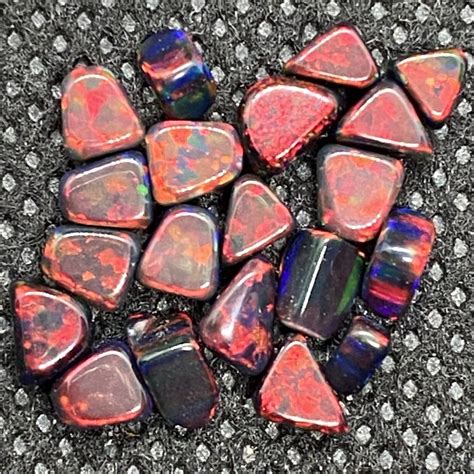 Black Small Tumbled Opals