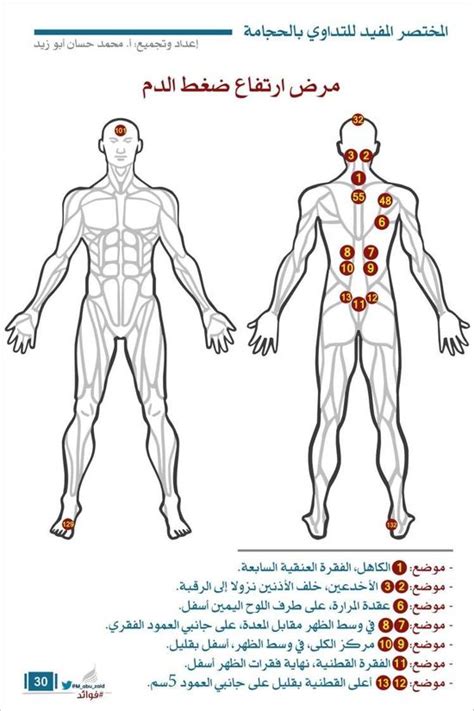 مواضع الحجامة Hijama Hijama Points Cupping Therapy