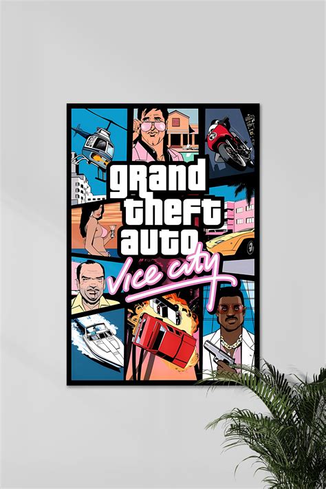 Grand Theft Auto Vice City Gta Game Poster Posterized