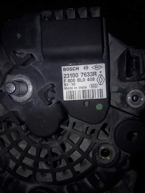 231007633R Генератор RENAULT | Запчасти на DRIVE2