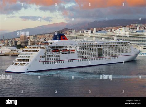 The Cruise Ship Ms Europa Deploys Its Bow And Stern Thrusters To
