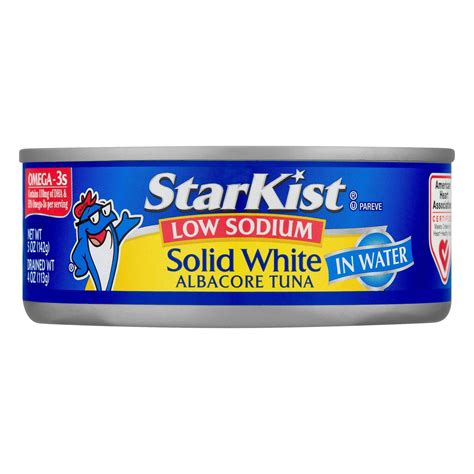 Starkist Low Sodium Solid White Albacore Tuna In Water Oz Albacore Tuna Albacore Starkist
