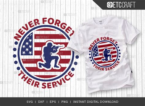 Never Forget Their Service Svg Cut File Graphic By Etc Craft Store