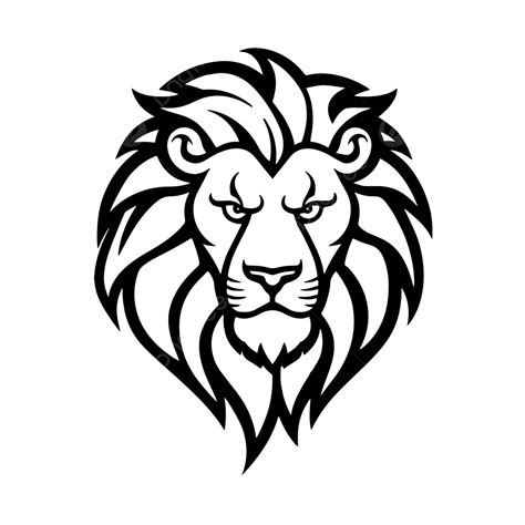 Black Lion Head Vector Illustration Lion Head Vector Lion Head Lion