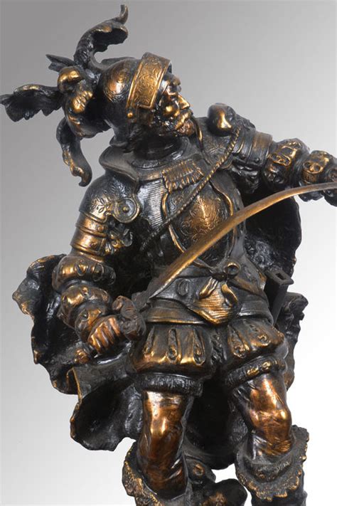 Antiques Atlas Pair Of Spelter Figures Of Knights