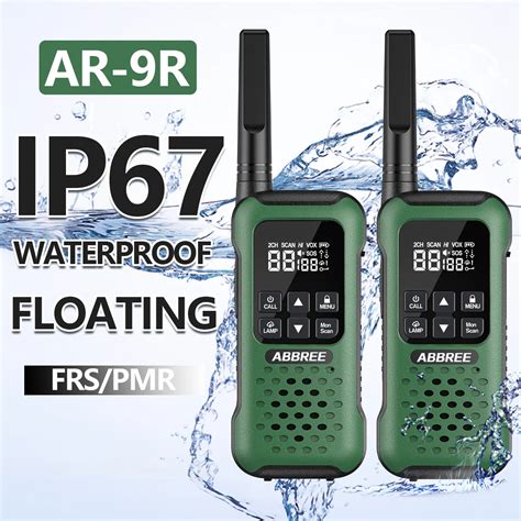 2/4 шт., AR-9R PMR Walkie Talkie IP67, водонепроницаемая перезаряжаемая ...