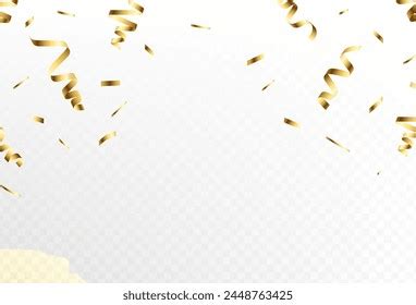 Confetti Explosion On Transparent Background Shiny Stock Vector Royalty Free 2448763425