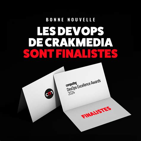 Notre équipe Nommée à Devops Excellence Awards Crakmedia
