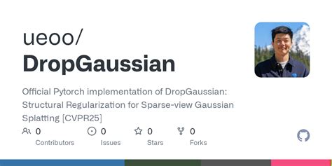 Github Ueoodropgaussian Official Pytorch Implementation Of Dropgaussian Structural