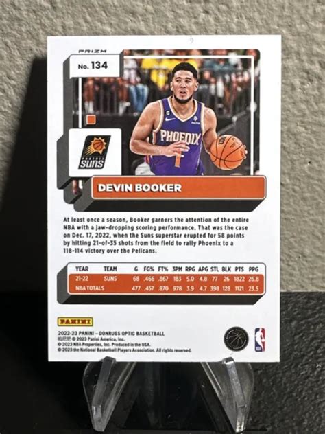 PANINI DONRUSS Optic Basketball Devin Booker Silver Holo Prizm PicClick CA