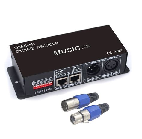 Dmx Decoder Led Dimmer Driver Rgb Rgbw Controller Channel Music Dmx Controller For Led