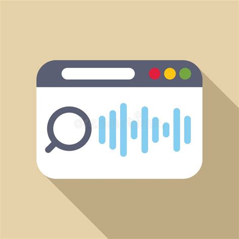 Web Browser Window Displaying Voice Search Engine Results Page Stock