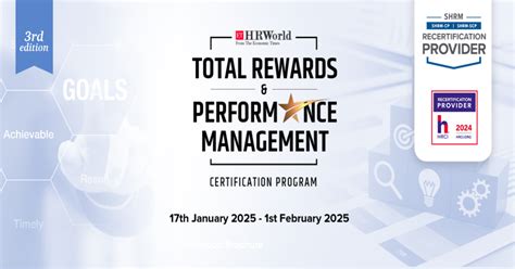 Total Rewards And Performance Management Certification Program Ethrworld