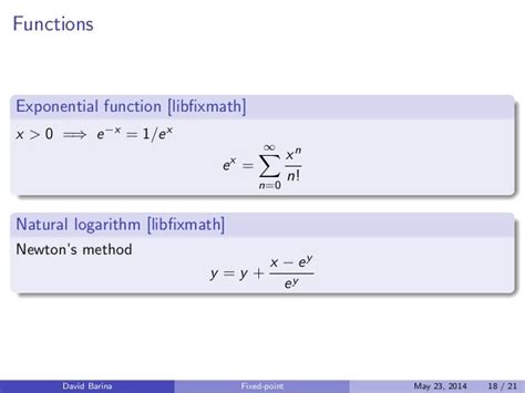 Fixed Point Arithmetic