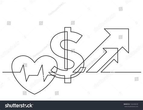 One Line Drawing Isolated Vector Object Image Vectorielle De Stock