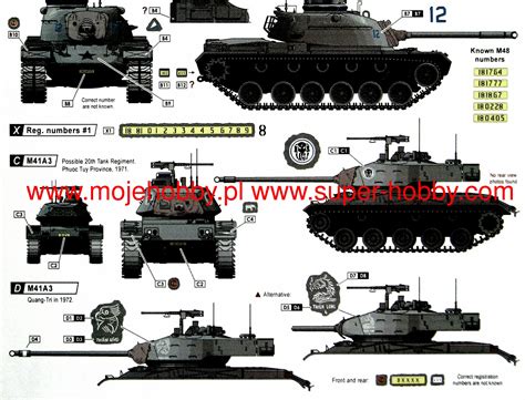 Vietnam 1 Arvn M41 Walker Bulldog And M48a3 Patton In South Vietnam