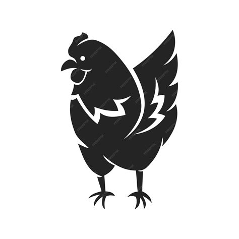 Premium Vector Hen Logo Template Isolated Brand Identity Icon