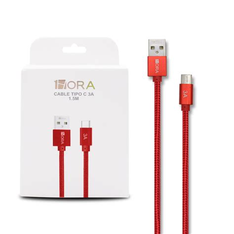 Cable Tipo Usb C De 2metros Carga De 3a 1hora Cab264 Playbox Electronics