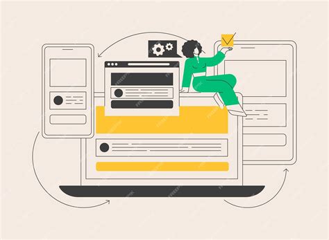 Premium Vector Responsive Web Design Abstract Concept Vector Illustration