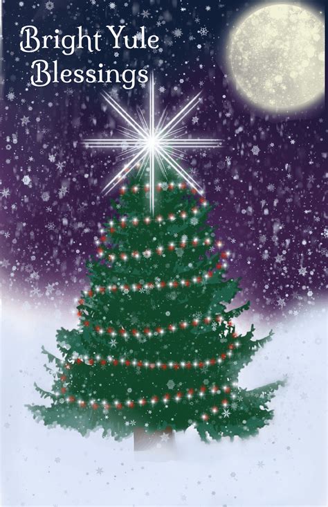 Card Yule Tree Seren Derryth Creations